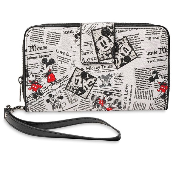 Disney | Bags | Disney Parks Disney Wallet Mickey And Minnie Mouse ...